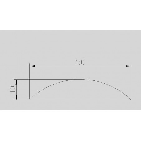 Barre demi-ronde acier S235 pour main courante – Longueurs 1 à 2 m
