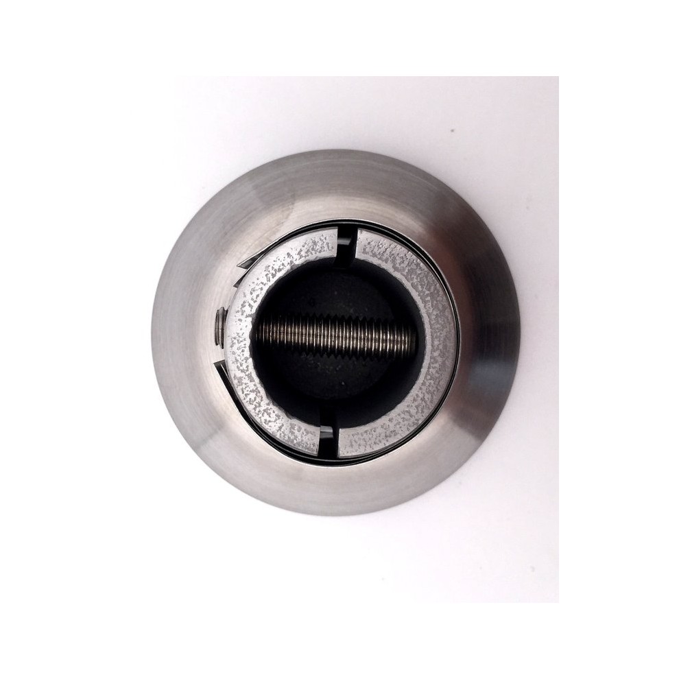 Support mural inox Ø42.4 mm ou Ø60.3 mm – platine Ø80 mm – expansion