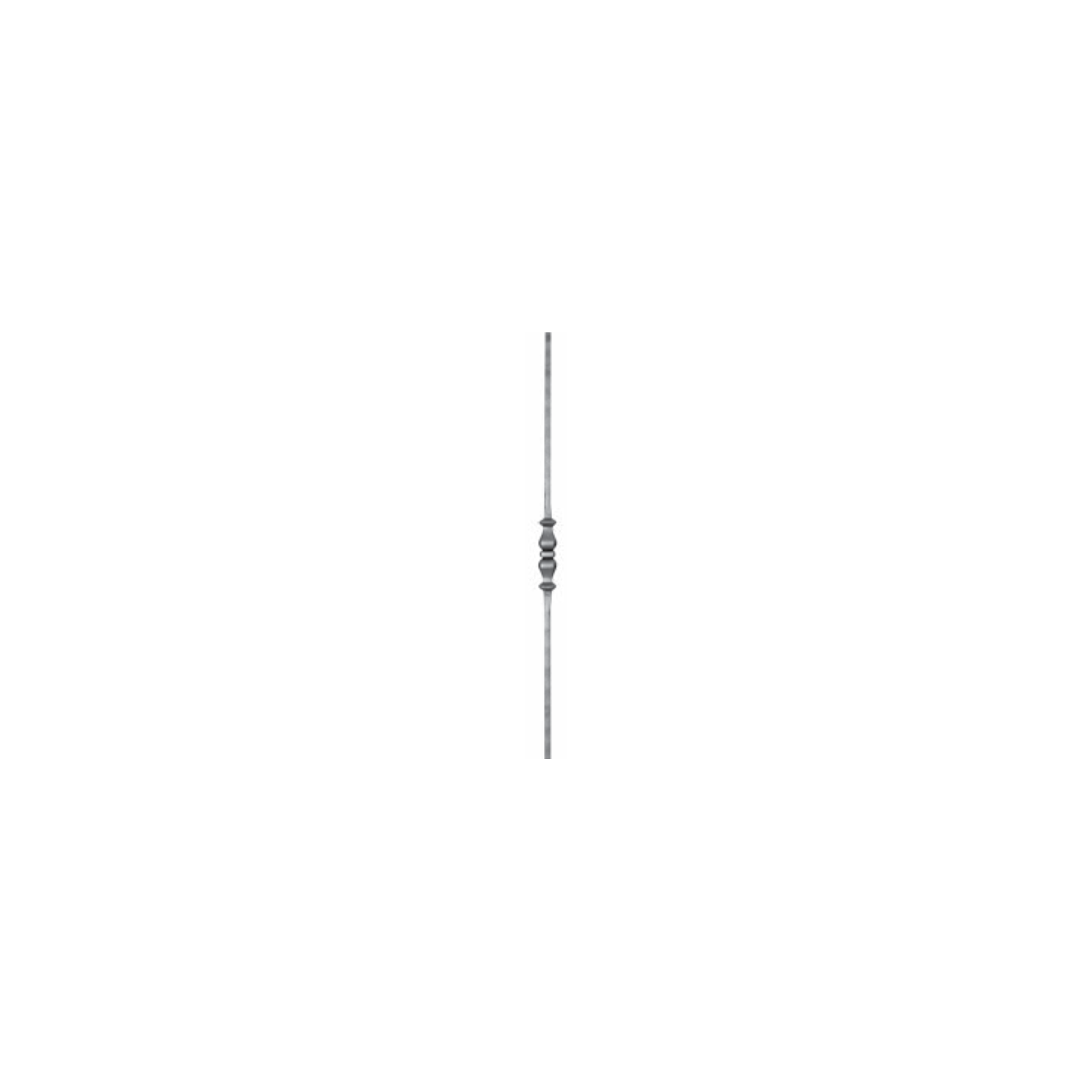 Barreau acier forgé grenaillé 1000 mm – carré 14 mm