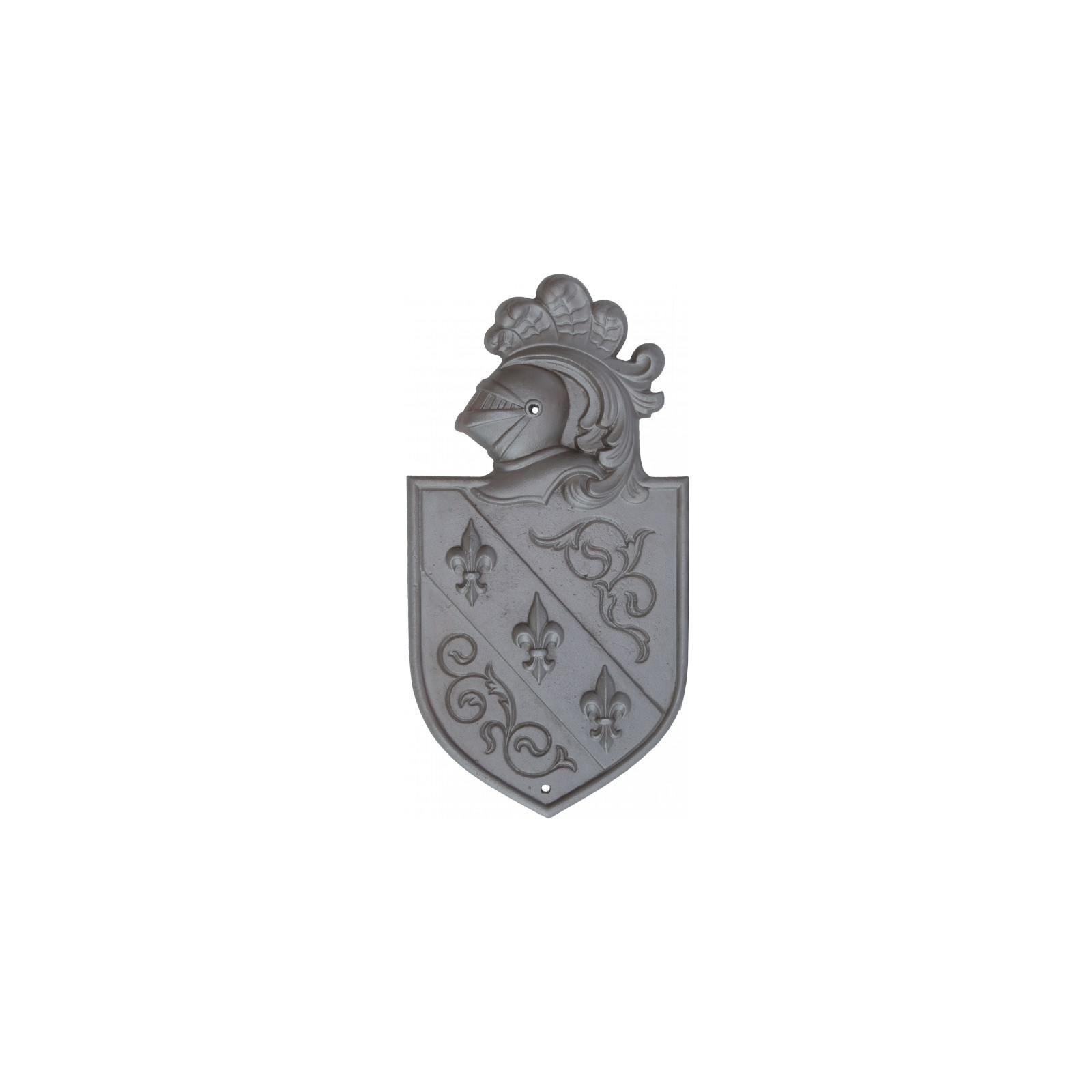 Blason simple face en fonte moulée 335x185 mm – brut ou zingué