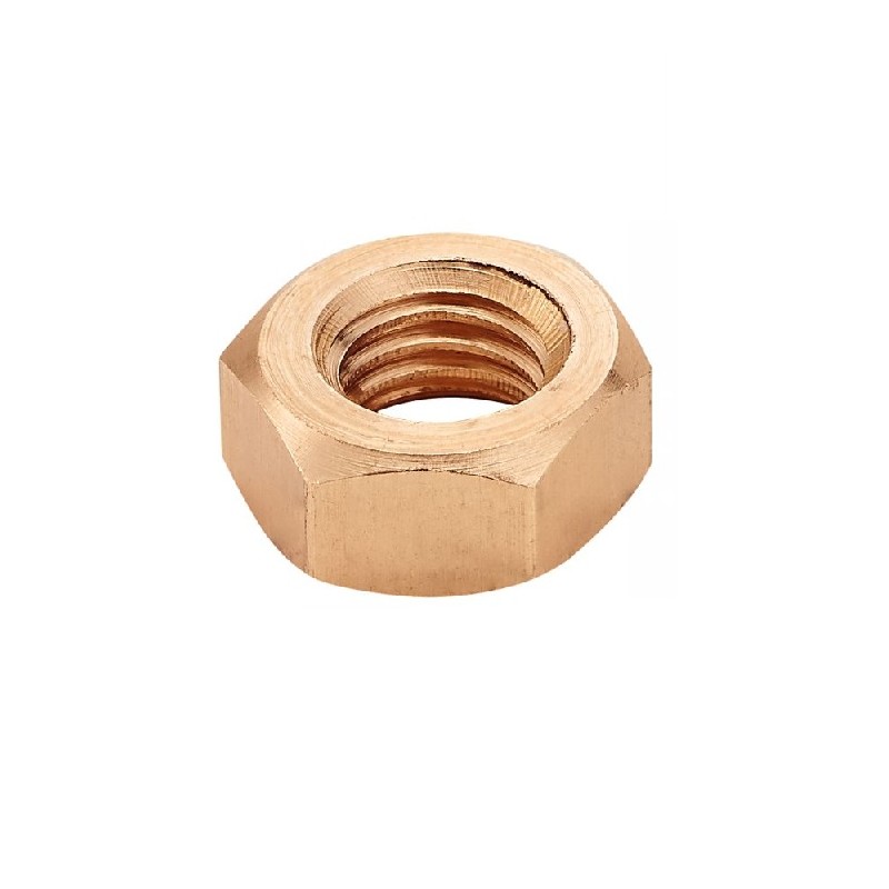 Écrou hexagonal laiton DIN 934 M2 à M30 – Serrurerie & mécanique