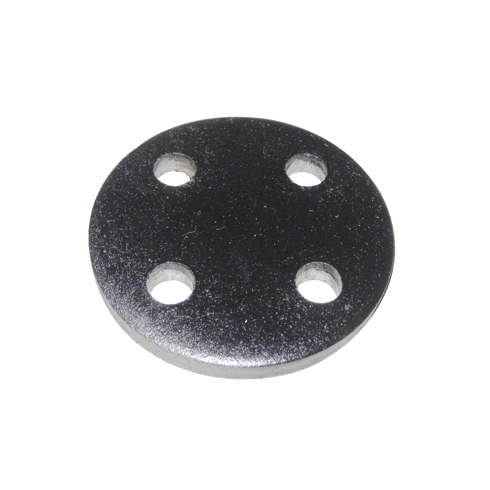 Platine ronde de fixation Ø78 ou Ø98 mm – acier à souder 4 trous