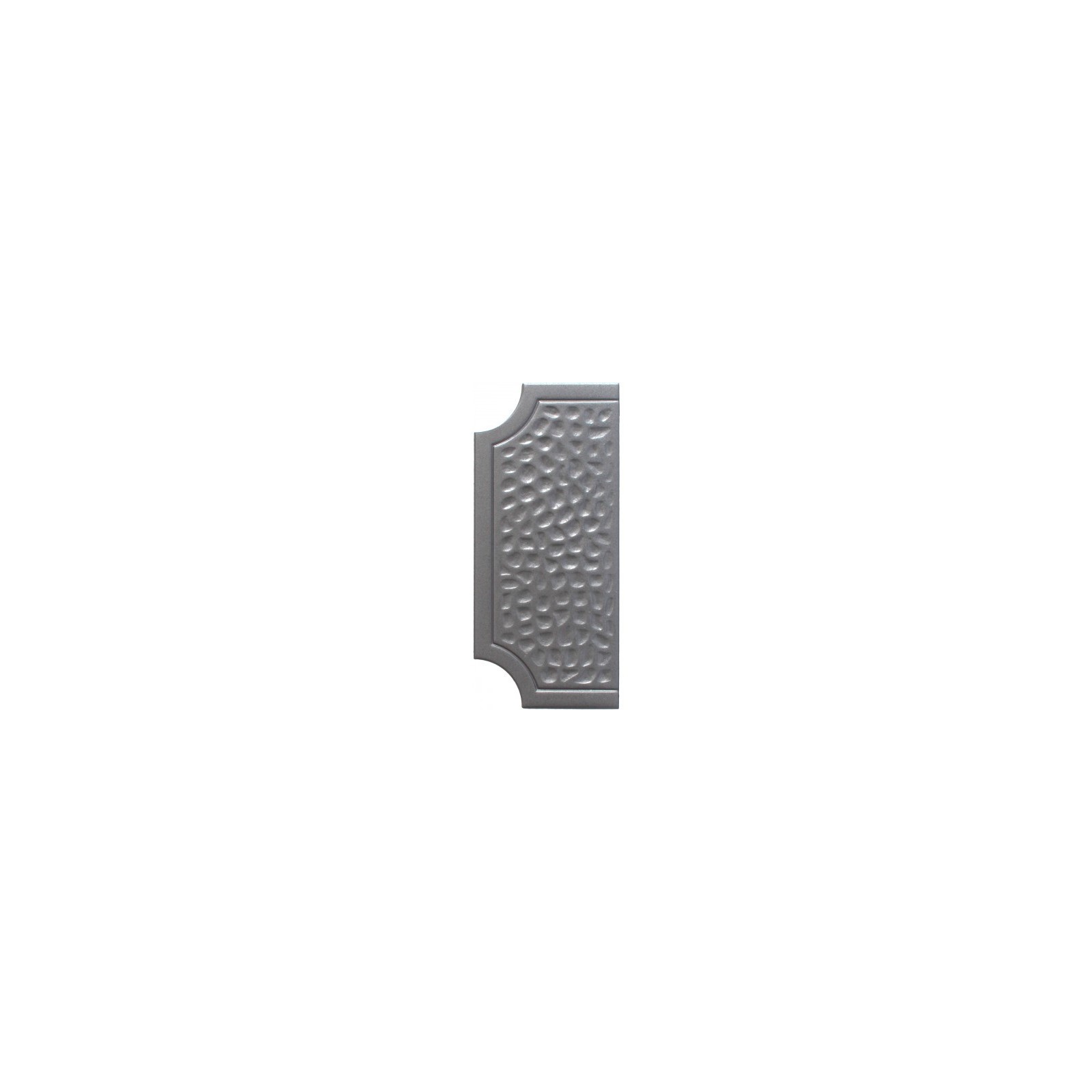Plaque décorative acier pour serrure – 270x120 mm – ép. 4 mm