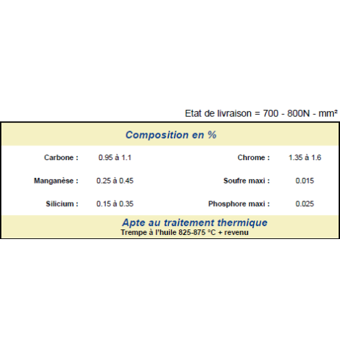 Barre d’acier STUB 100C6 – Haute précision pour mécanique