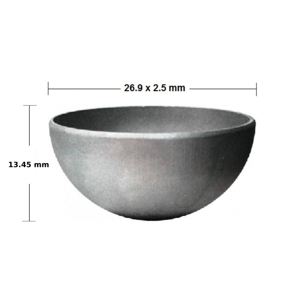 Demi sphère en acier soudable- Très belle finition