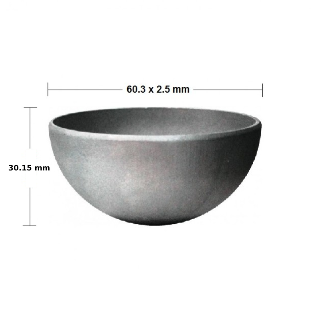 Demi sphère en acier soudable- Très belle finition