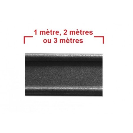 Profil décor acier mouluré 30x8 mm – Pour portail et portillon