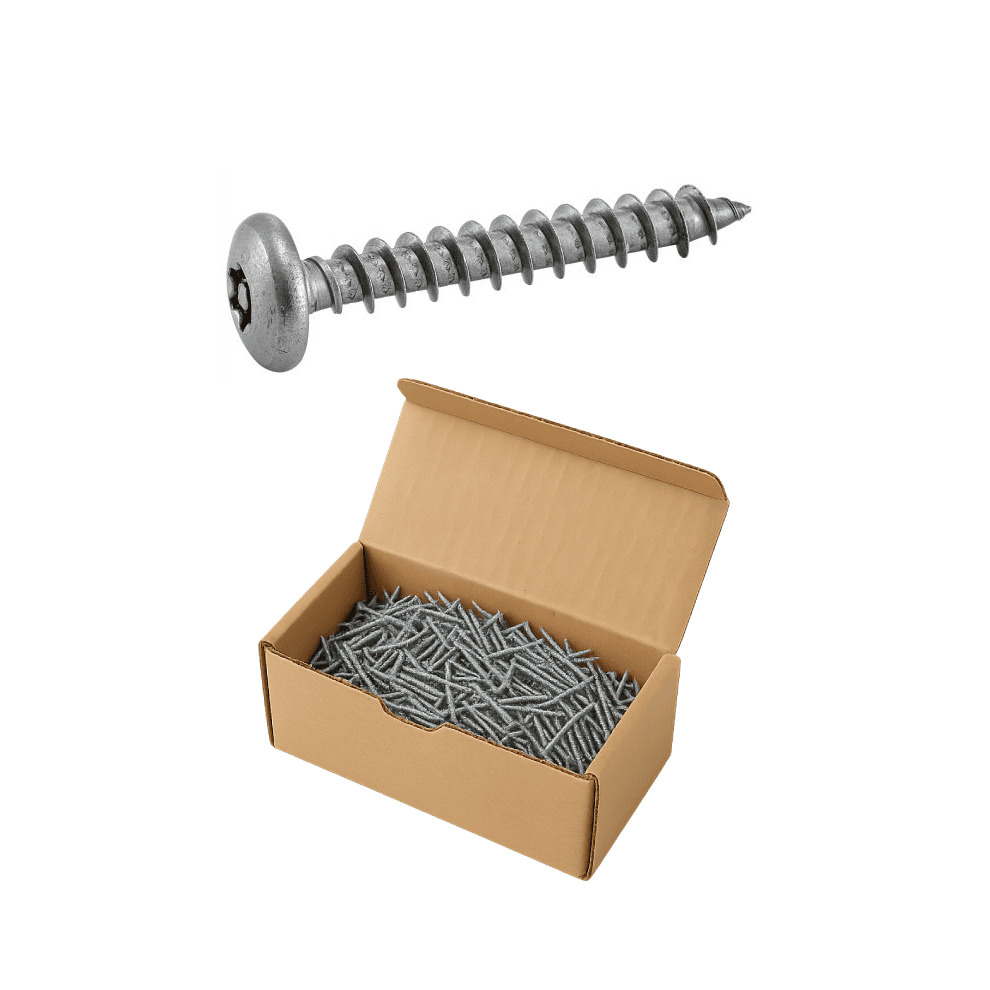 Boîte vis pentures inox A2 six lobes inviolables