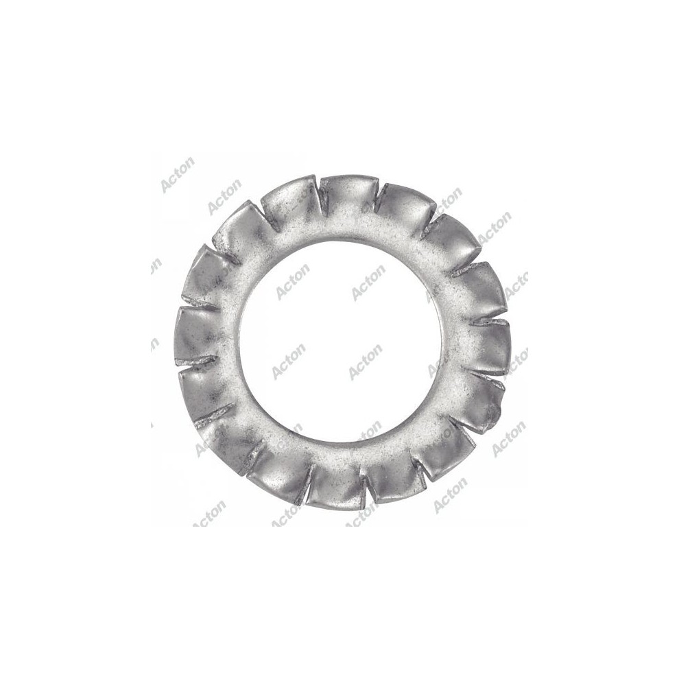 Rondelle éventail denture extérieure inox A2 DIN 6798 A Ø2 à Ø30
