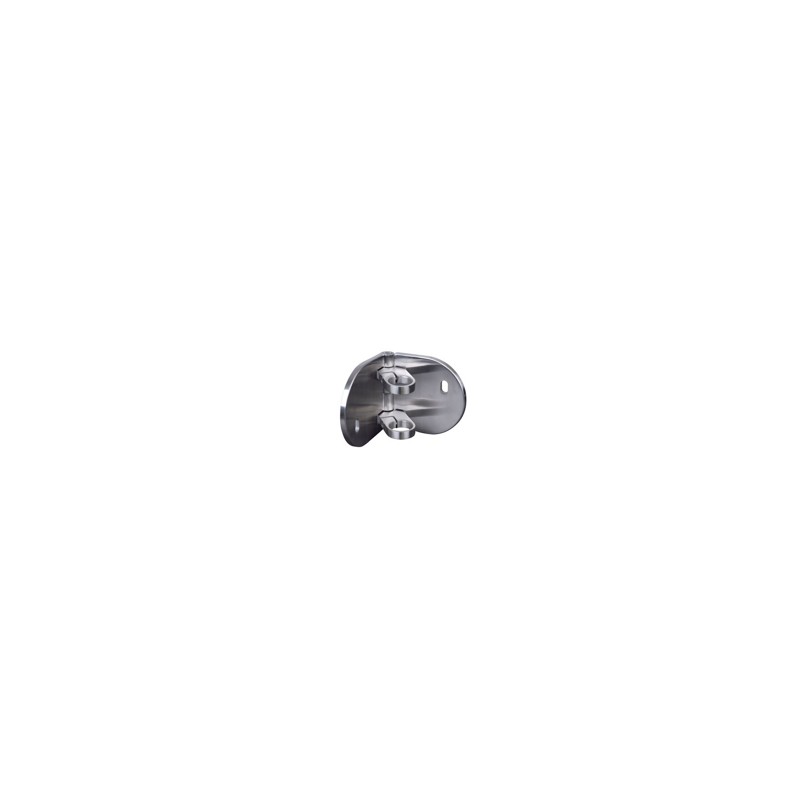 Fixation à l’anglaise angle inox Ø42.4 mm – Platine L 300 mm